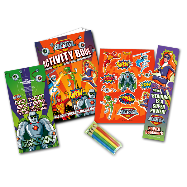 Super heroz – Mini Activity Pack [Box of 10] | Kidz Creative